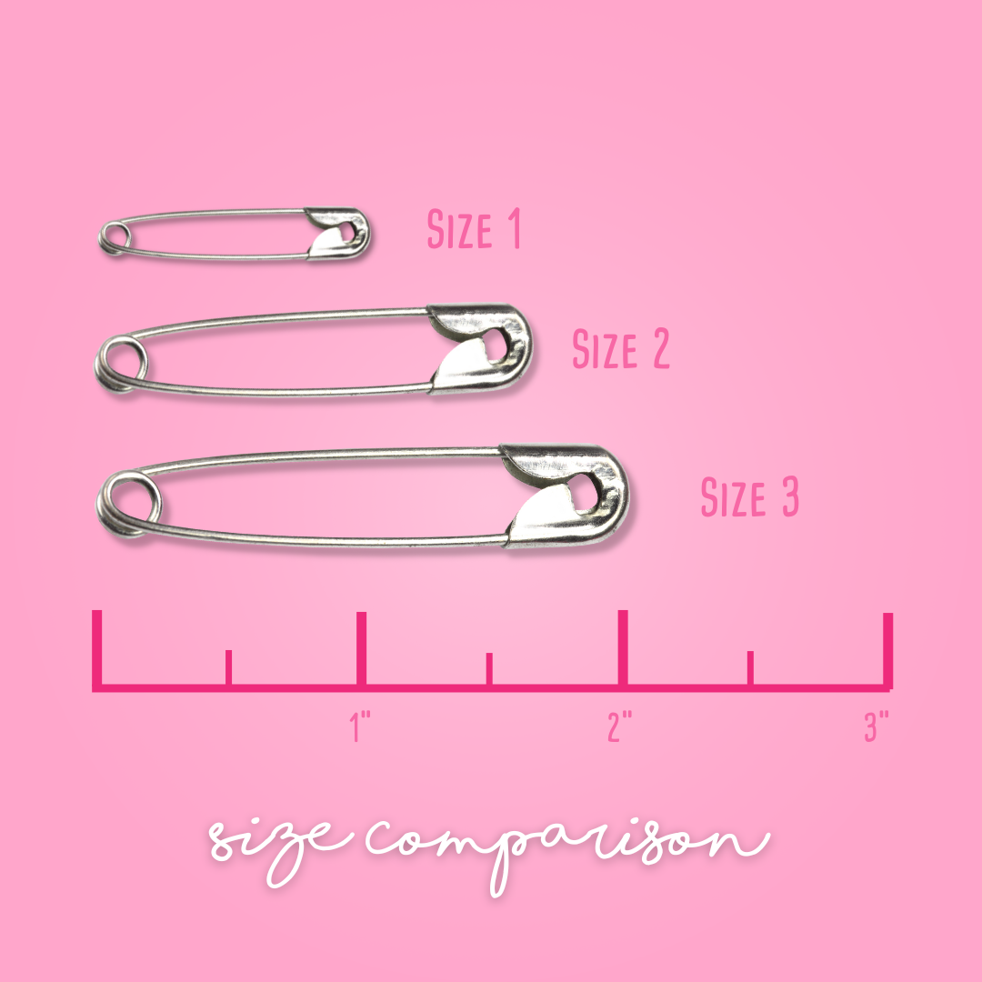 100 Pack Safety Pins – Rhea Lana's Apparel